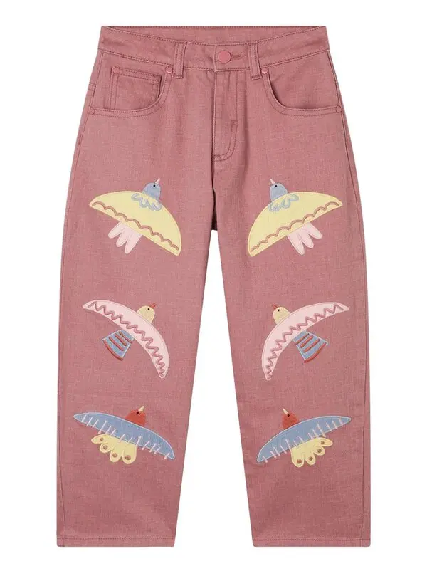 Stella McCartney Printed Straight Leg Trousers - Pink