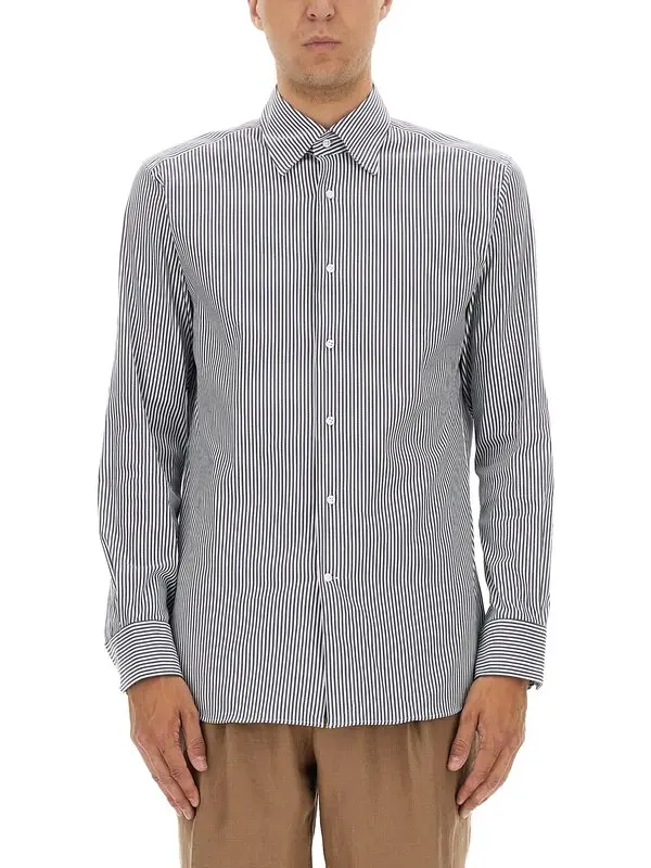 Hugo Boss Striped Shirt - Blue