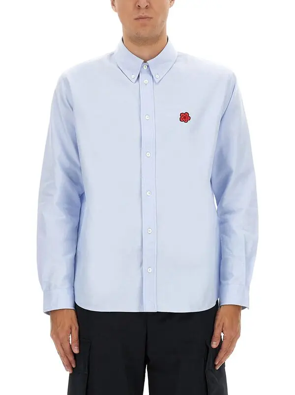 Kenzo Cotton Shirt - Azure