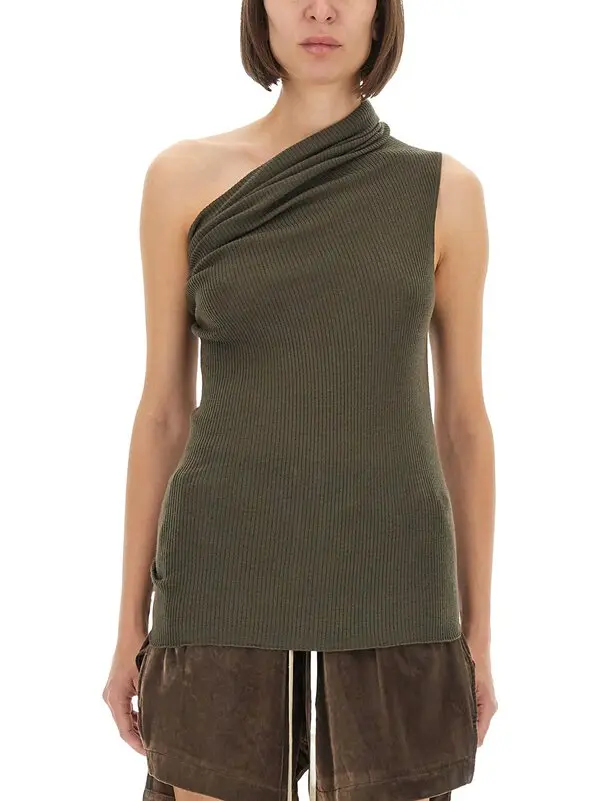 Rick Owens Athena Knit Top - Green