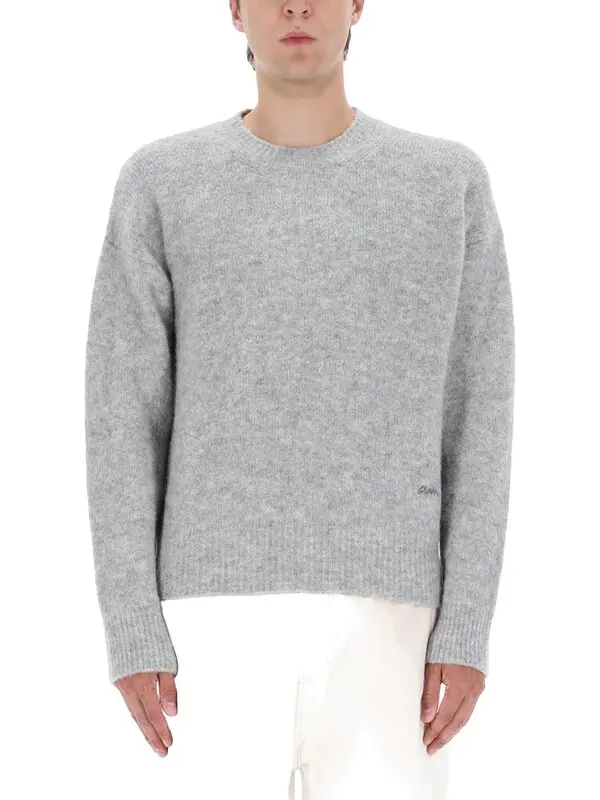 Ami Alpaca Sweater - Grey