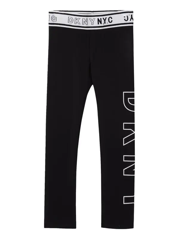 Dkny Leggings Con Stampa - Black