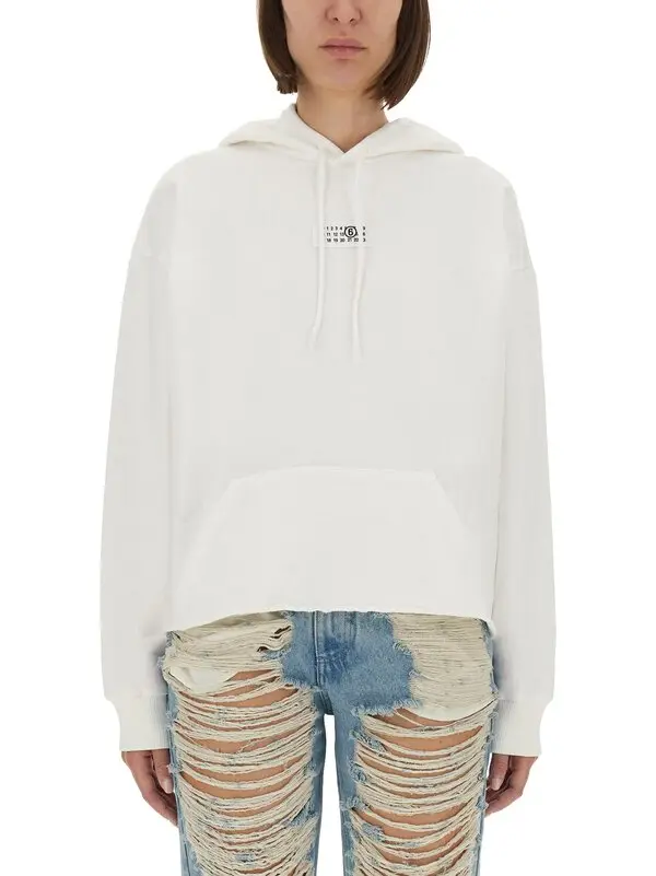 MAISON MARGIELA Sweatshirt With Logo - White