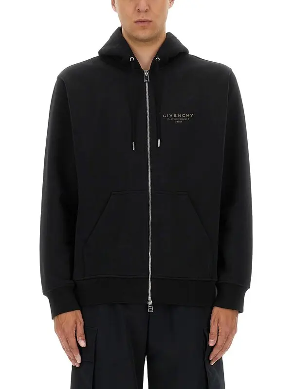 Givenchy Zip-up Hoodie - Black