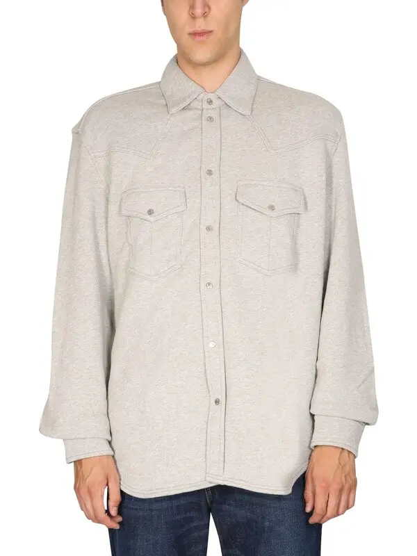 DIESEL Cotton Shirt - Grey