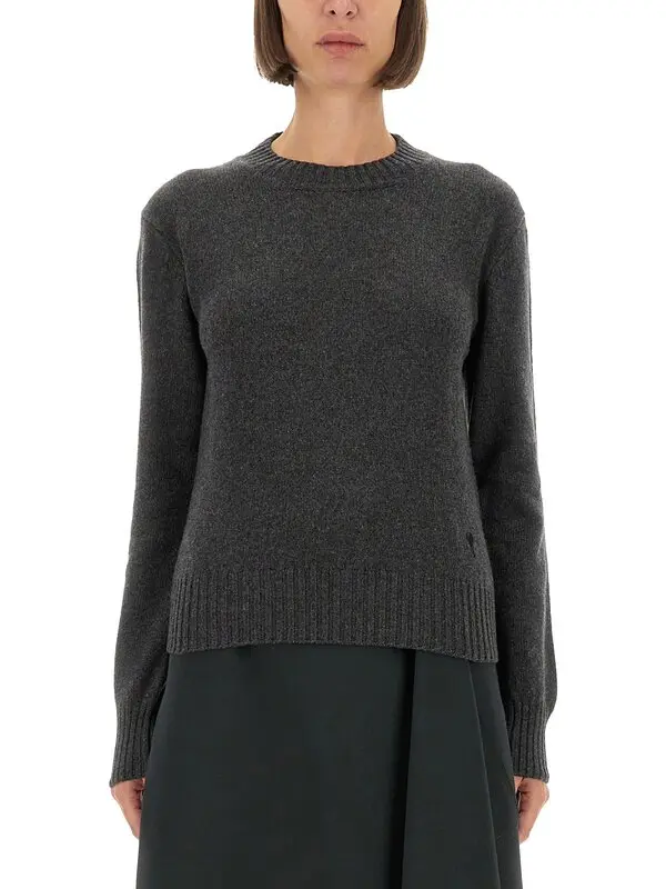 Ami Cashmere Sweater - Charcoal