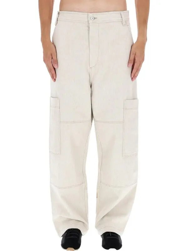 Jacquemus Le Cargo De Nîmes Carré Trousers - Beige