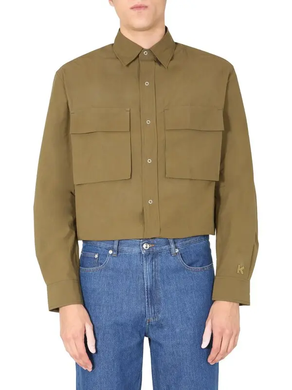 Kenzo Oversize Fit Shirt - Brown
