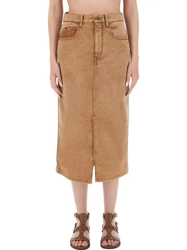 Isabel Marant Tilauria Skirt - Brown