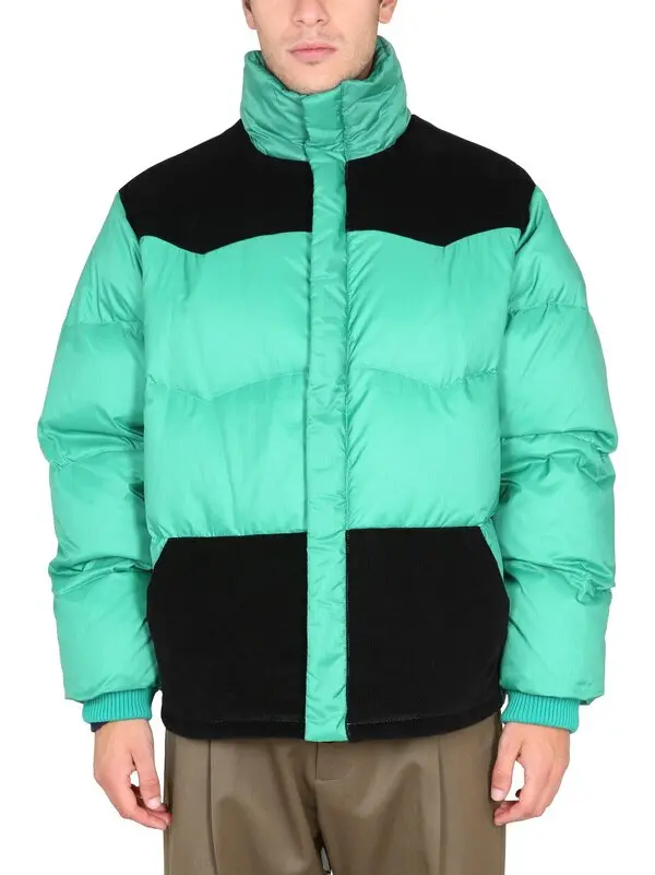 Marni Color-block Down Jacket - Green