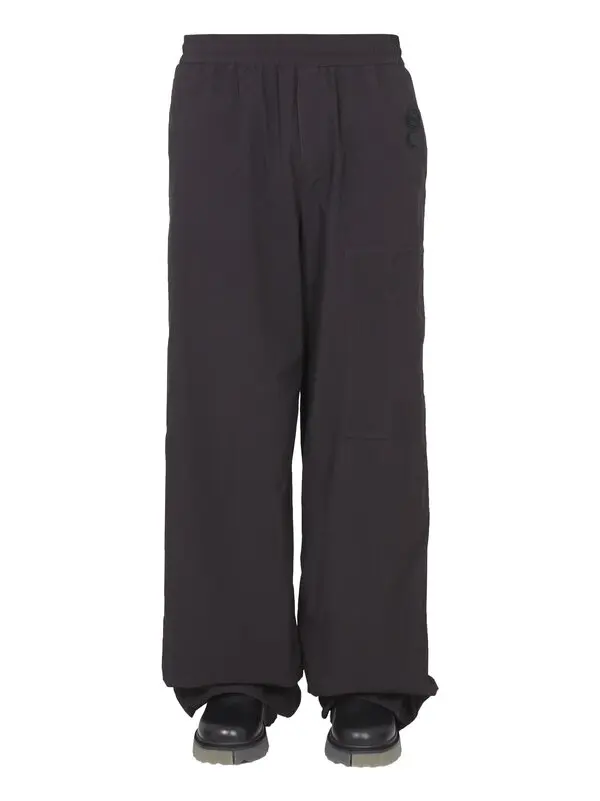 Off-White Wide Leg Trousers - Black
