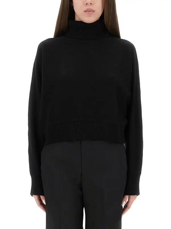 Michael Kors Wool Jersey Top - Black