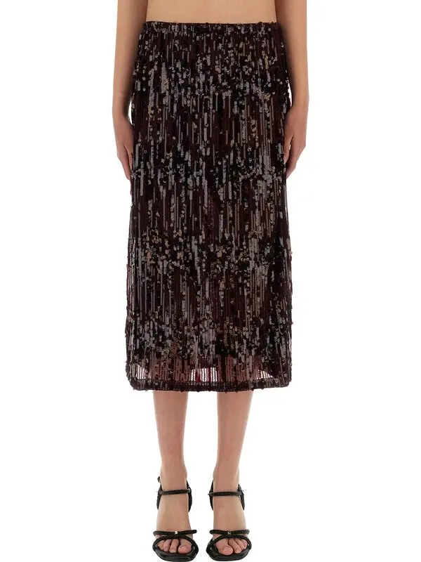 Baum Und Pferdgarten Jaino Midi Skirt - Bordeaux
