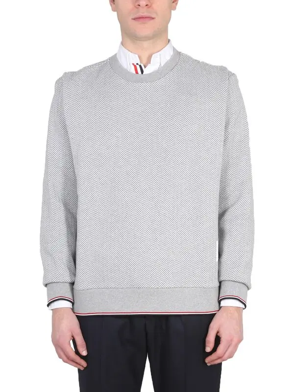 Thom Browne Herringbone Jersey - Grey