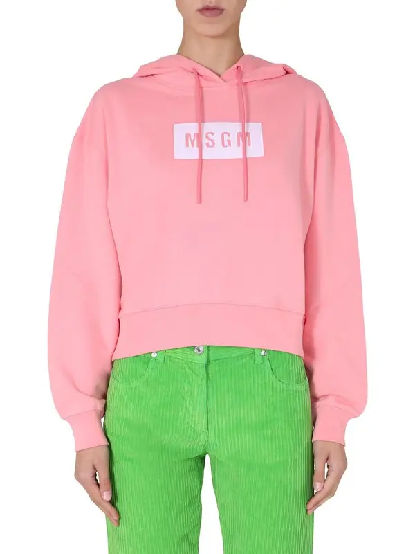 MSGM Hoodie With Drawstring - Pink