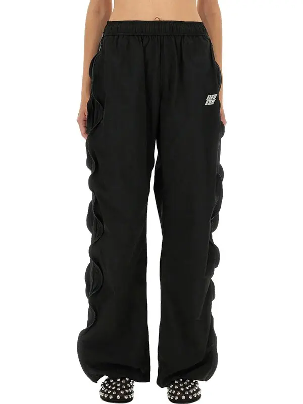 Alexander Wang Mid-rise Track Pants With Zipper - Black