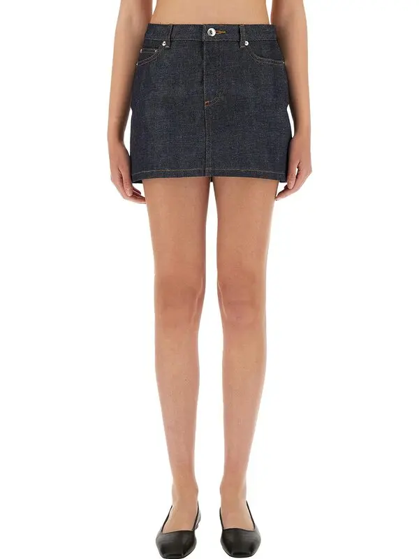 A.p.c. A. P.c. Mini Skirt - Denim