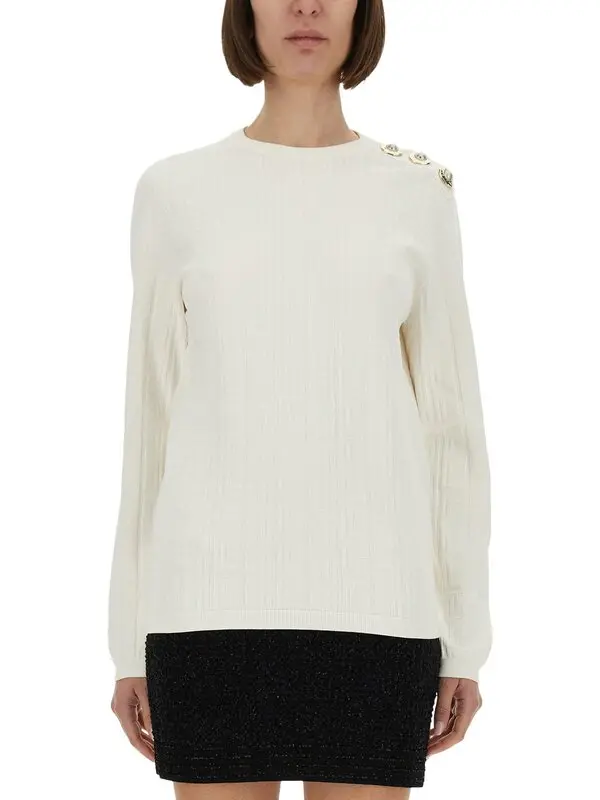 Balmain Knitted Top - Ivory