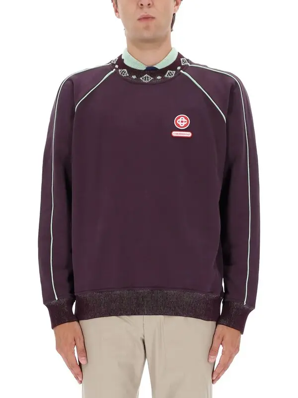 Casablanca Logo Sweatshirt - Purple