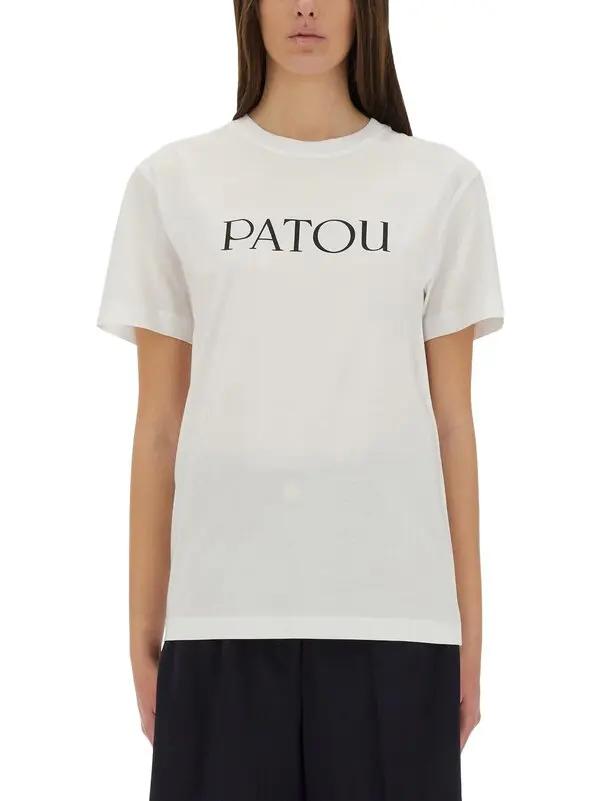 Patou Logo Print T-shirt - White