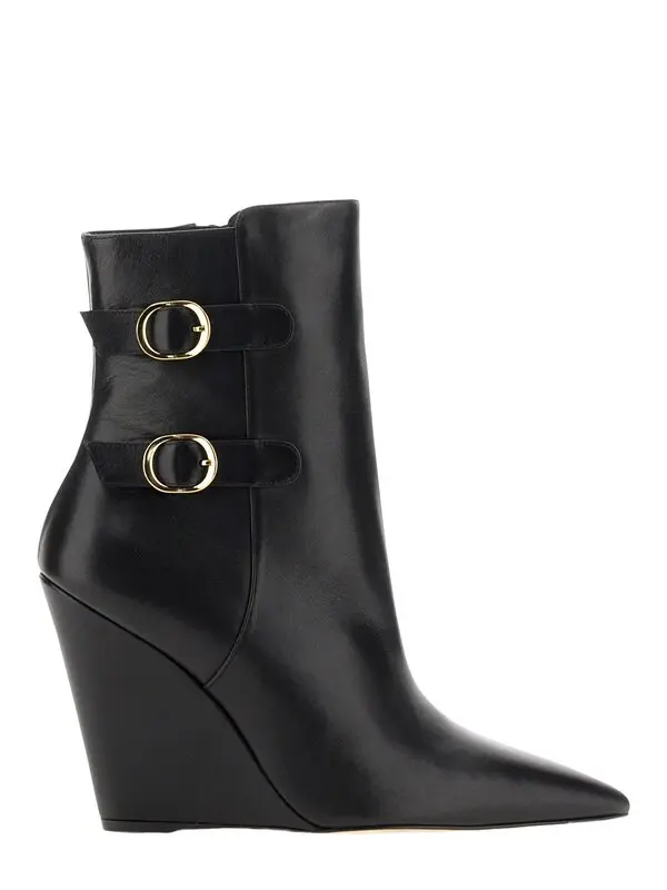 STUART WEITZMAN Saloon 100 Wedge Boots - Black
