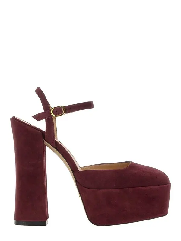 STUART WEITZMAN Suede Pumps - Bordeaux
