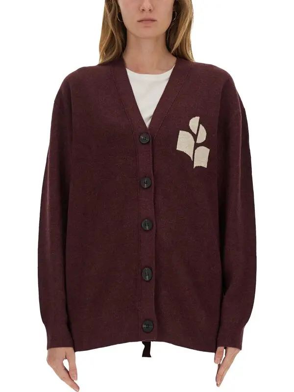 MARANT ETOILE Norton Cardigan - Bordeaux