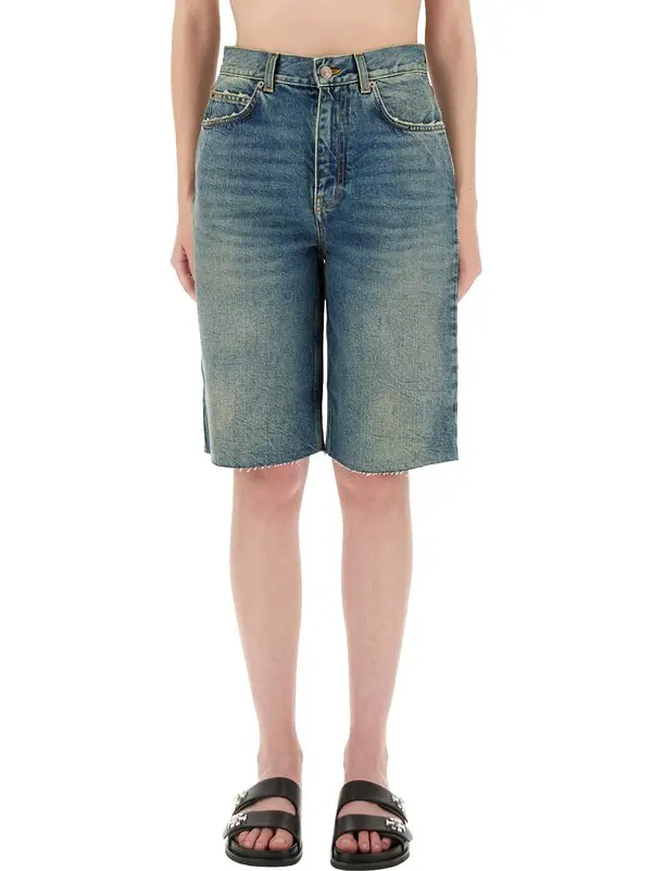 Tory Burch Distressed Shorts - Denim