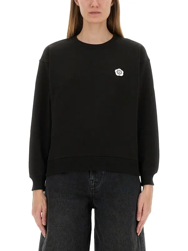 Kenzo Embroidered "boke Flower 2.0" Sweatshirt - Black