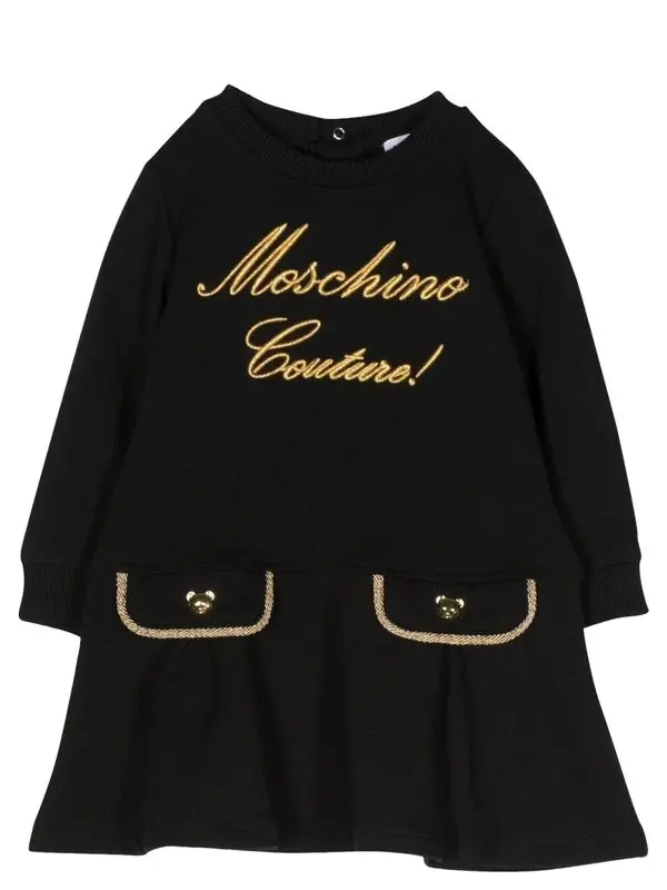 Moschino Logo Dress - Black
