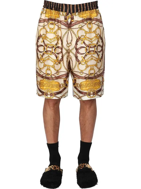 Moschino Teddy Print Bermuda Shorts - Multicolour