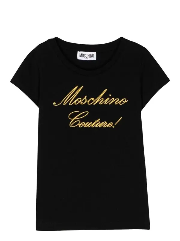Moschino Short Sleeve Logo T-shirt - Black