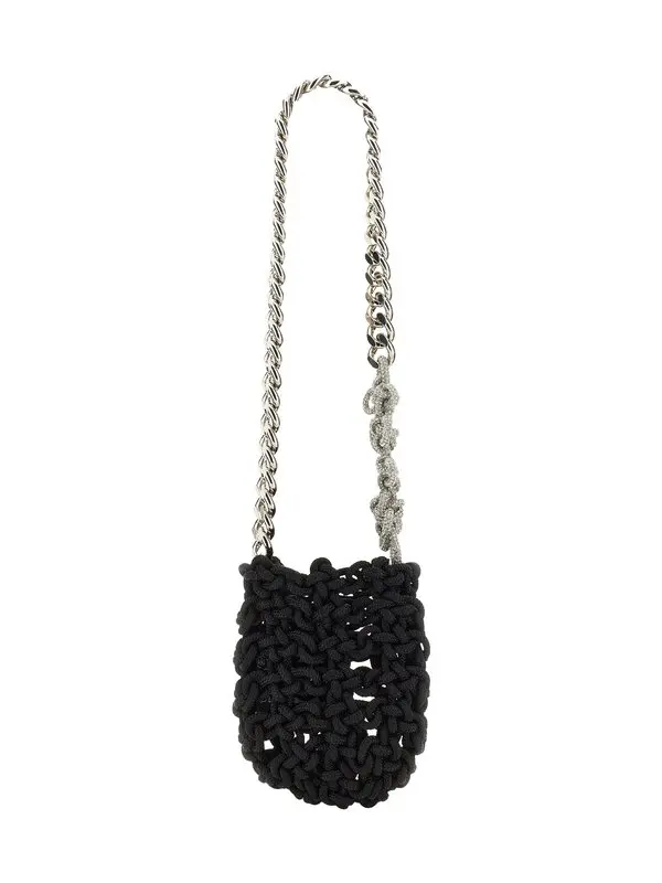 Kara Knot Shoulder Bag - Black