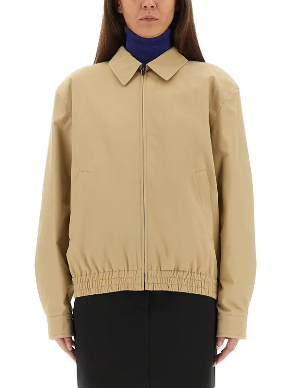 Saint Laurent Cotton Serge Short Jacket - Beige