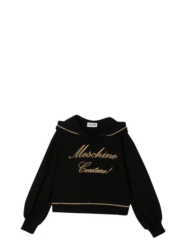 Moschino Logo Hoodie - Black