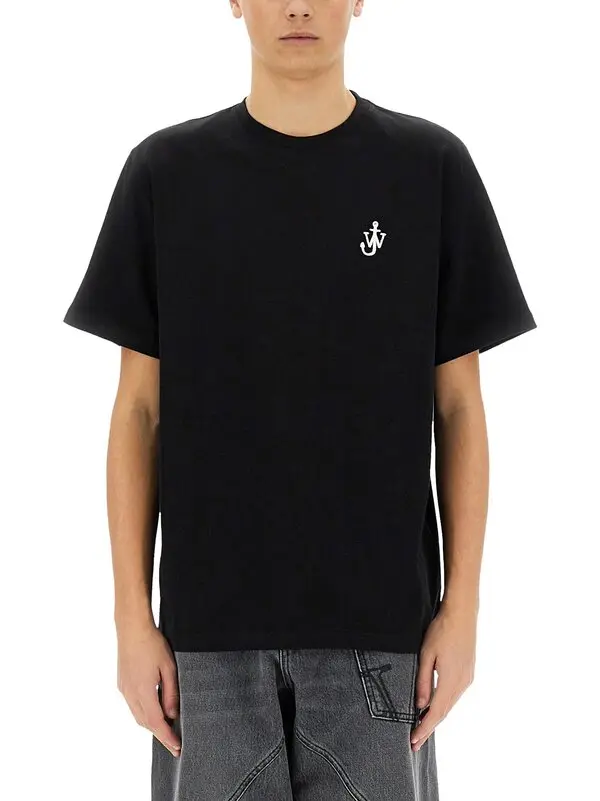 JW Anderson Anchor" T-shirt - Black