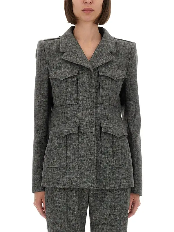 Alexander McQueen Wool Jacket - Grey