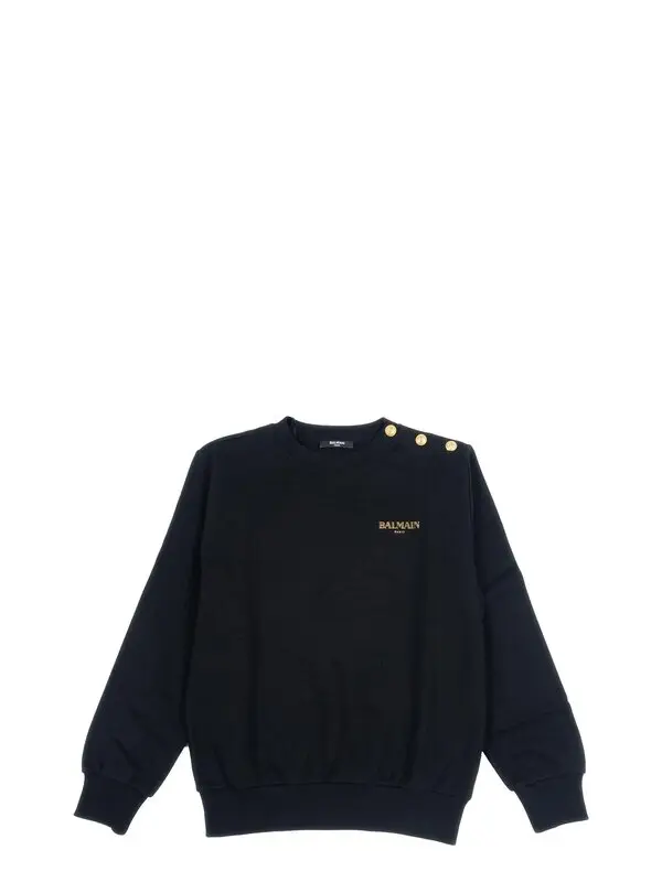 Balmain Logo Sweatshirt - Black