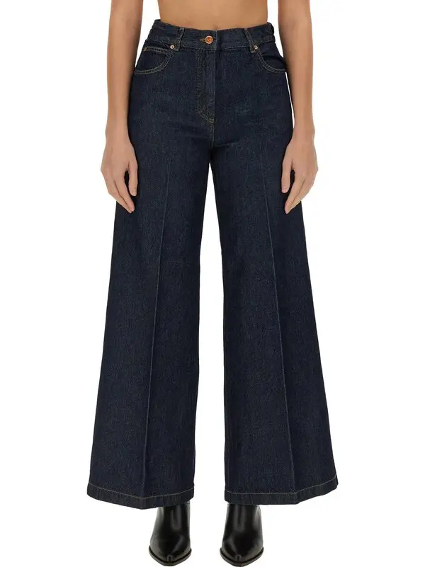 Aspesi Wide Leg Jeans - Denim