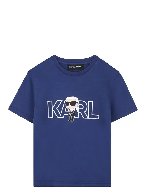 Karl Lagerfeld Logo T-shirt - Blue