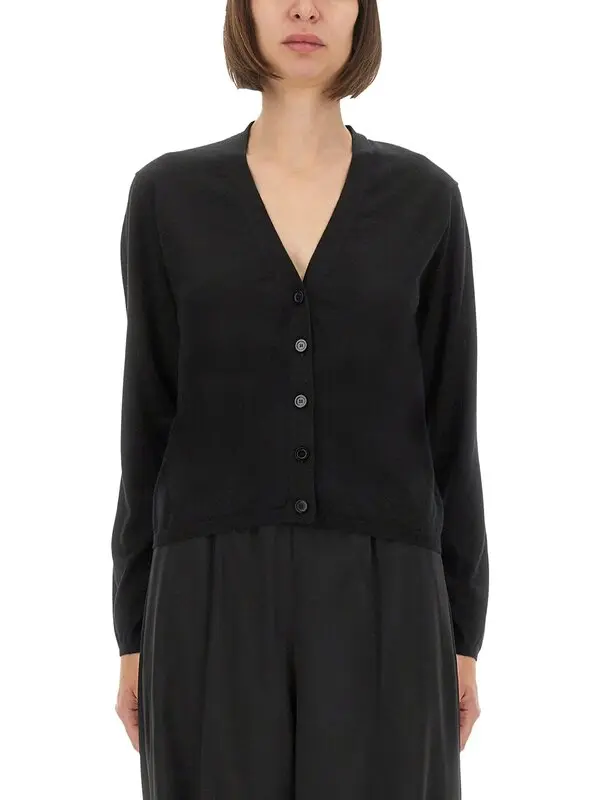 Fabiana Filippi Cashmere And Silk Cardigan - Black