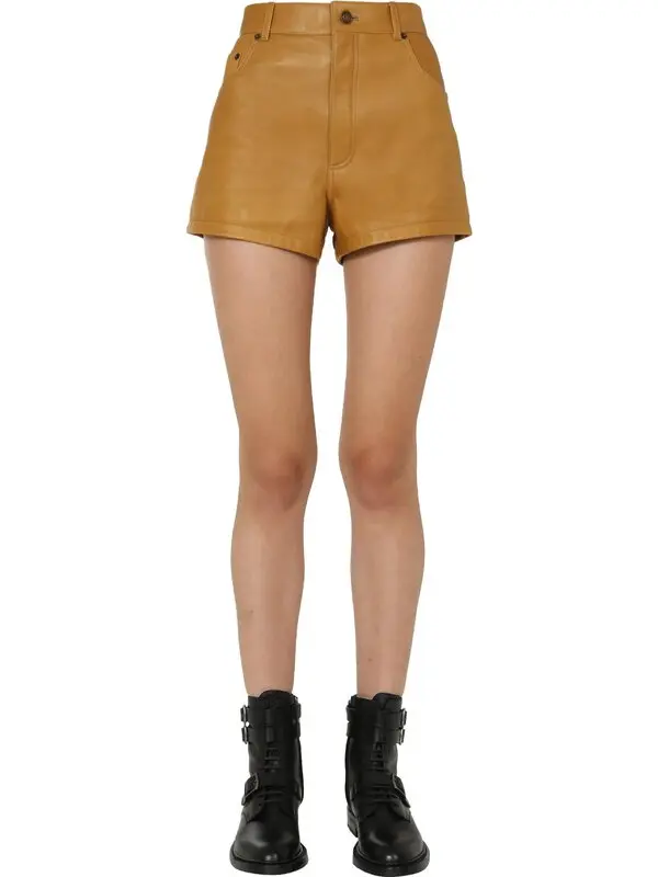 Saint Laurent High Waisted Shorts - Multicolour