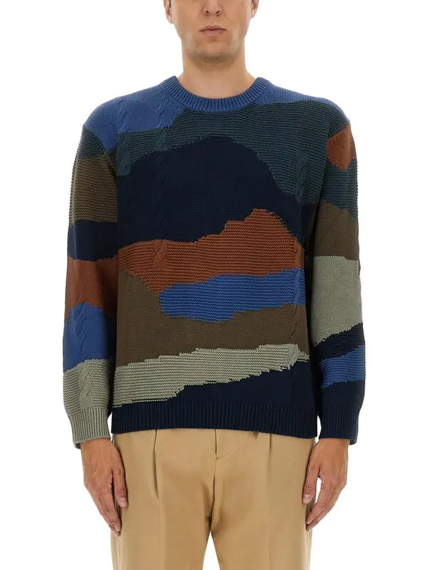 Paul Smith Jersey Mountains Sweater - Multicolour