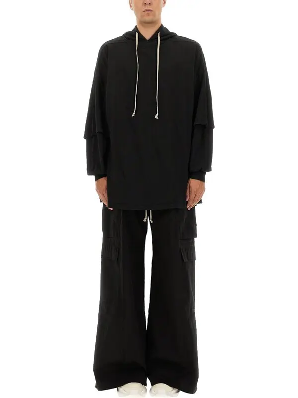 Rick Owens Tommy Hustler Hoodie - Black
