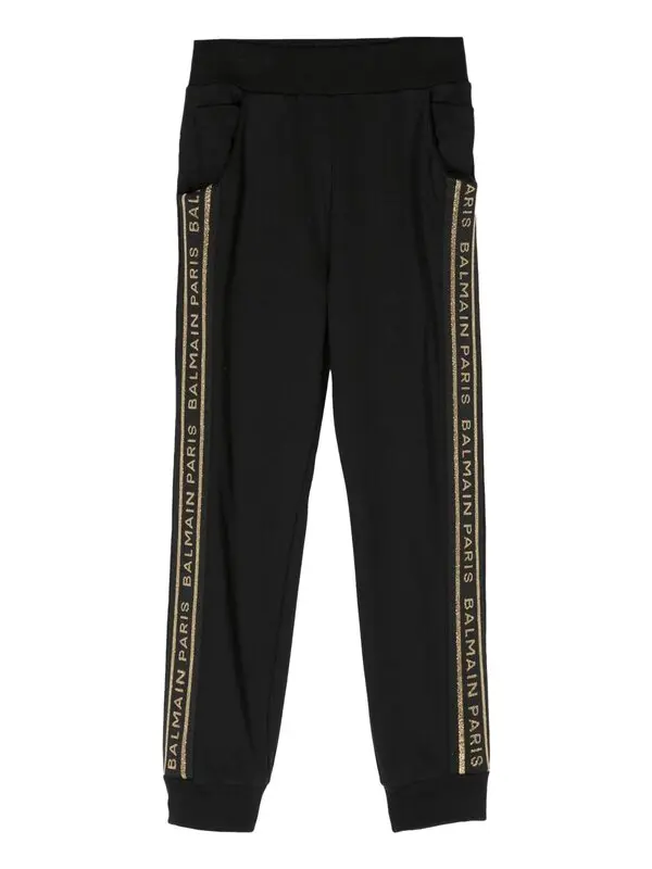 Balmain Jogger With Logo Band - Black