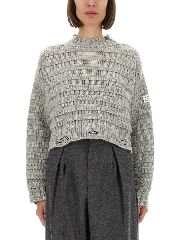 MAISON MARGIELA Wool Pullover - Grey