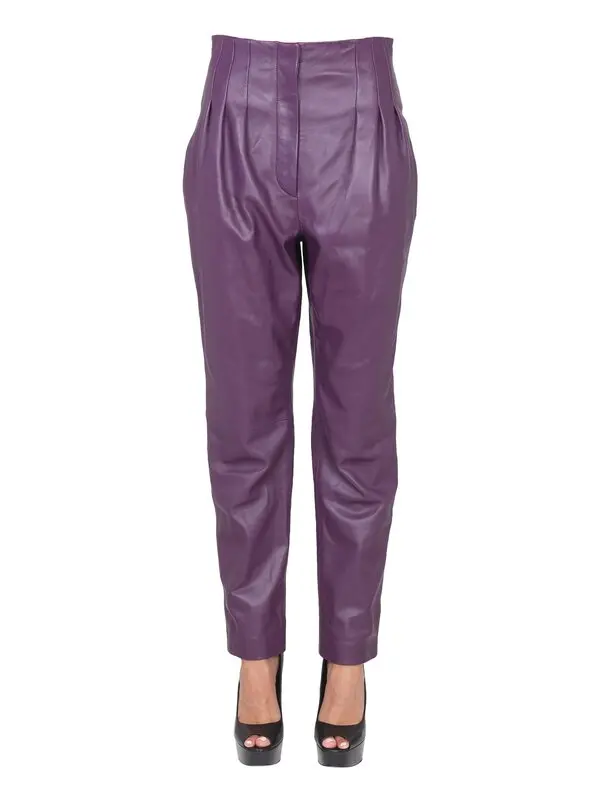 Alberta Ferretti Tasseled Trousers - Purple