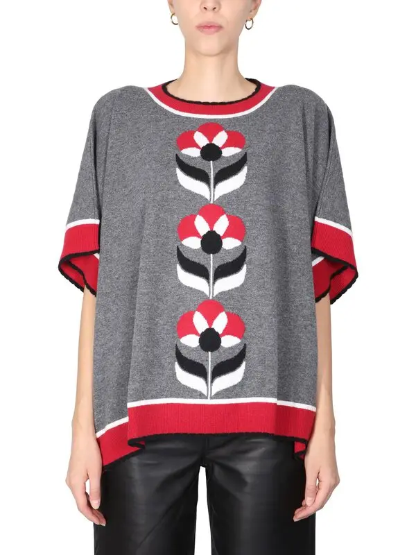 Moschino Wool Jersey Top - Grey