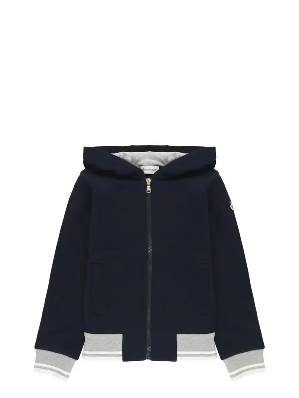 Moncler Logo Hoodie - Blue