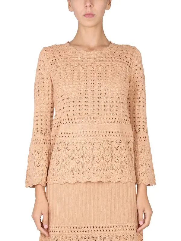 Moschino Wool Blend Sweater - Beige